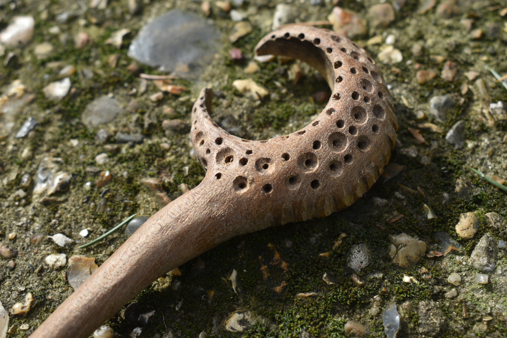 Moon Style Wooden Hair Stick/fork Very Unique - Etsy