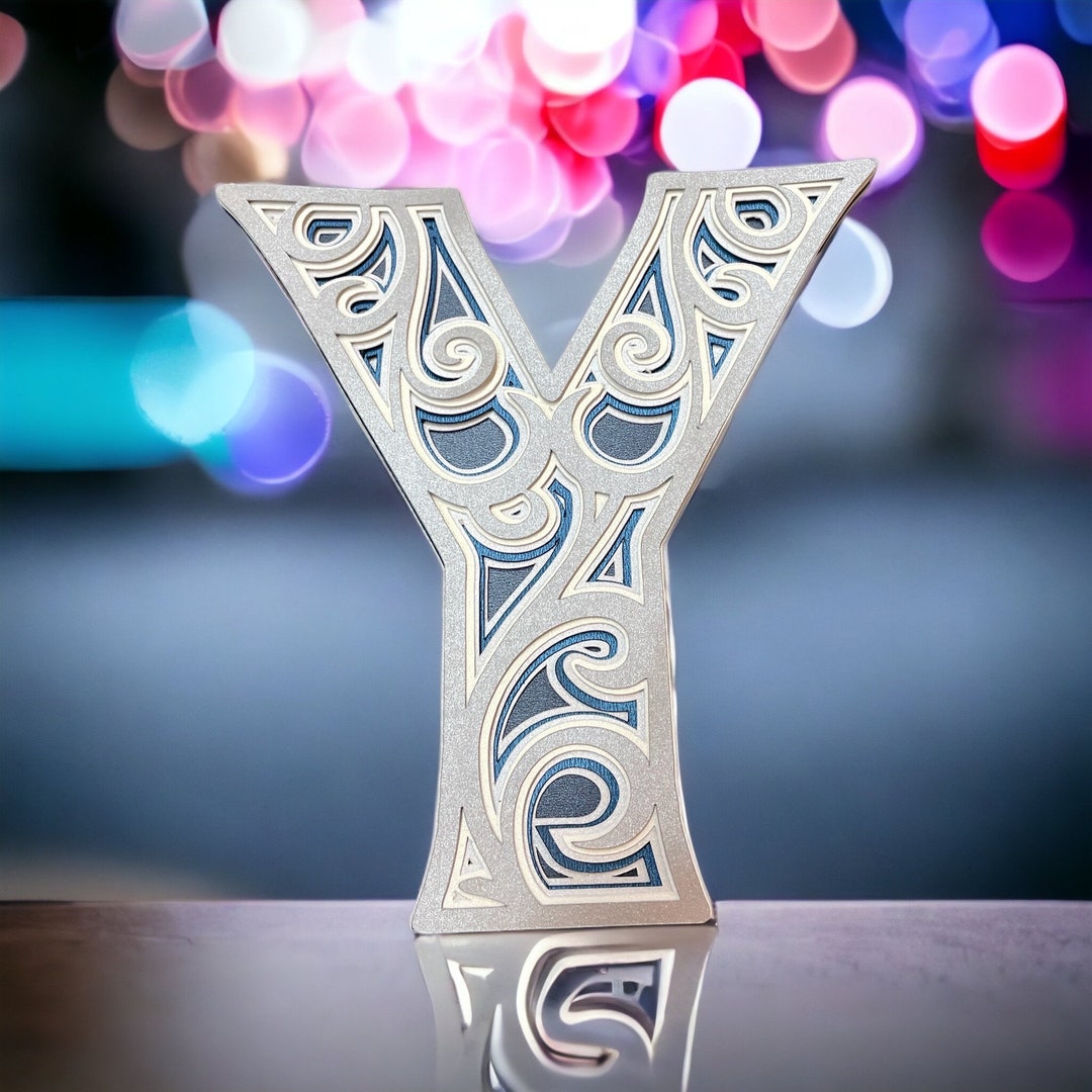 Monogram Letter Y 6 Layered Instant Download SVG Files Other Formats ...