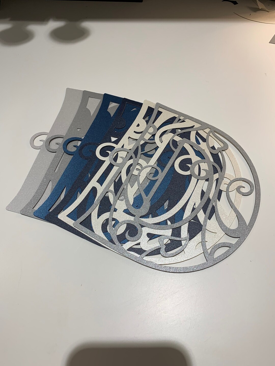 D Monogram Letter SVG Instant Download D Layered Monogram for - Etsy