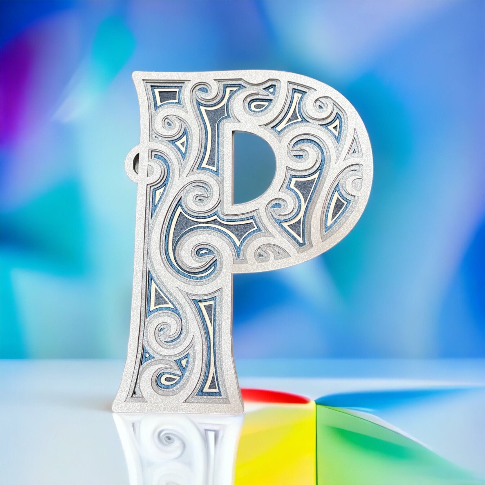 P Layered Monogram Letter SVG P Instant Download Design for ...