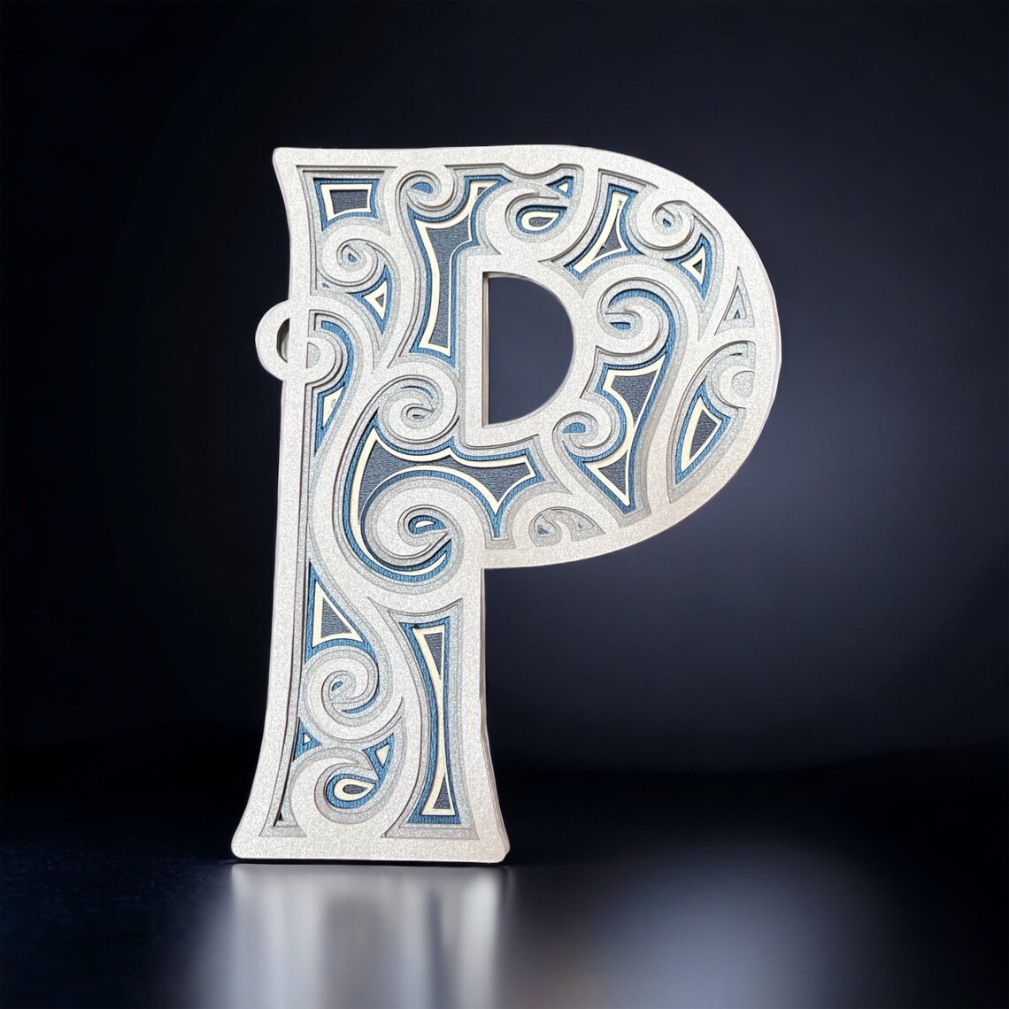 P Layered Monogram Letter SVG P Instant Download Design for ...