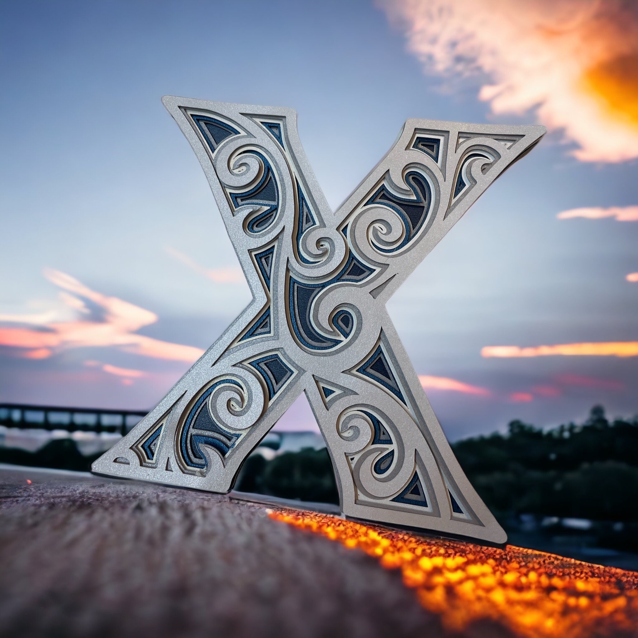 Monogram Letter X SVG Instant Download 6 Layers Png Jpeg EPS AI Cdr ...