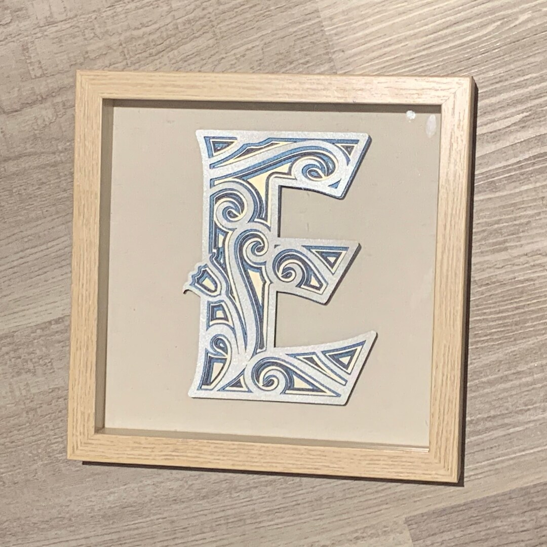 E Monogram Letter SVG Layered Monogram Alphabet Letter for - Etsy