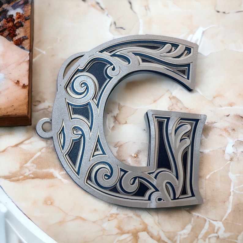 Monogram SVG Letter G, 6 Layered Alphabet Letter G, Other Formats ...