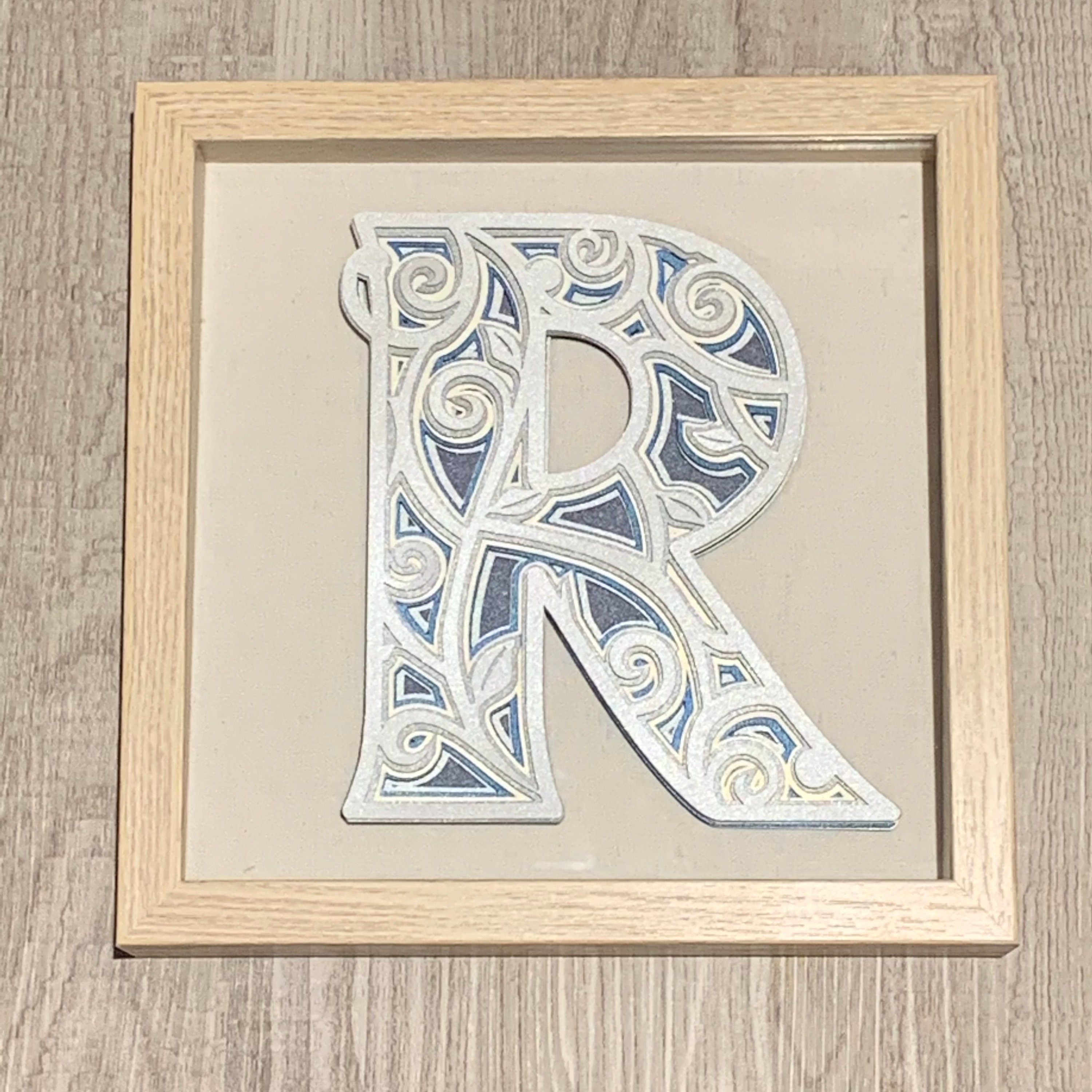 R Monogram SVG Layered Letter Instant Download R for Cricut - Etsy Canada