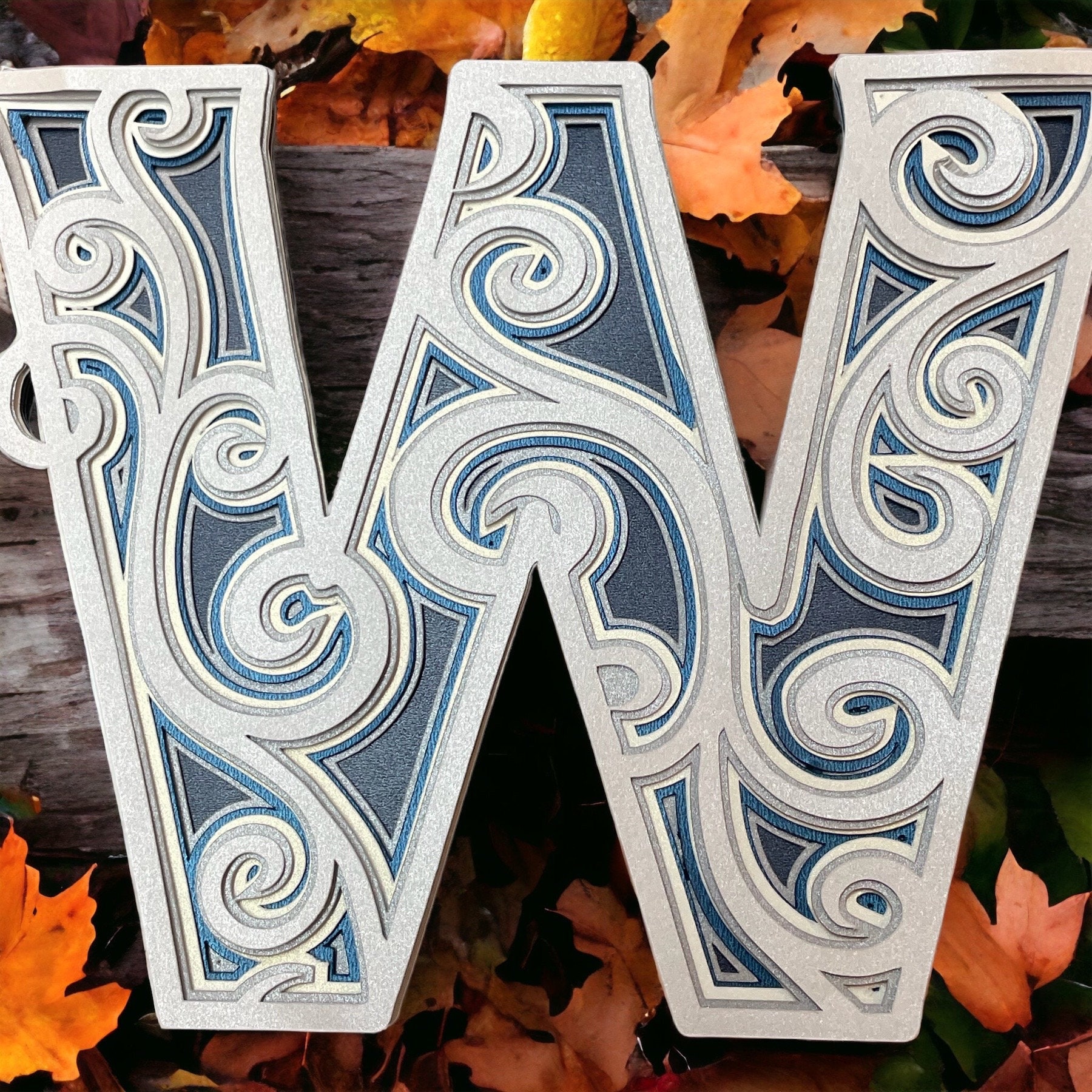 Monogram Letter W 6 Layered Svg Instant Download Other Formats - Etsy