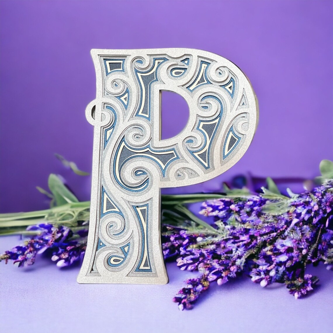 P Layered Monogram Letter SVG P Instant Download Design for ...