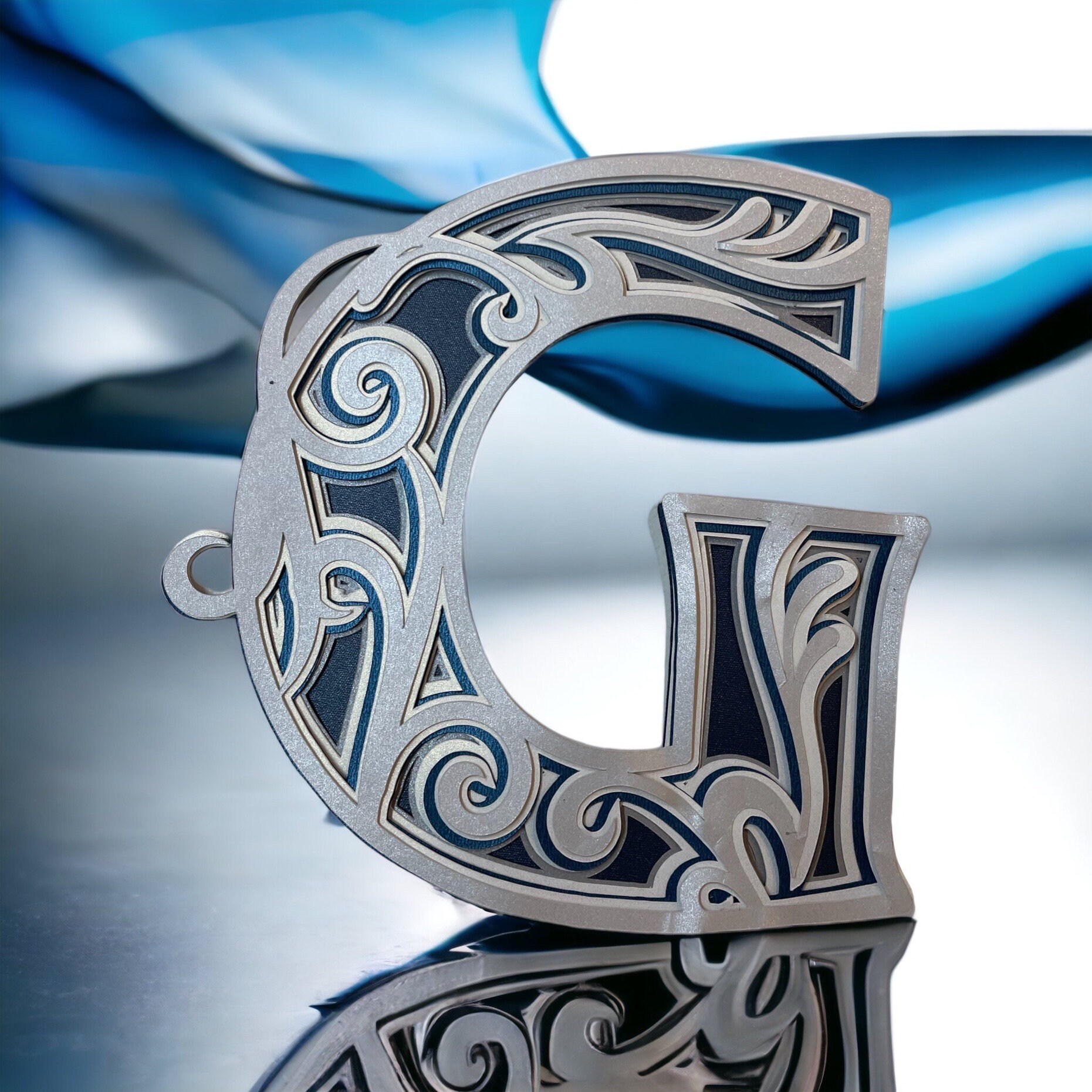 Monogram SVG Letter G, 6 Layered Alphabet Letter G, Other Formats ...