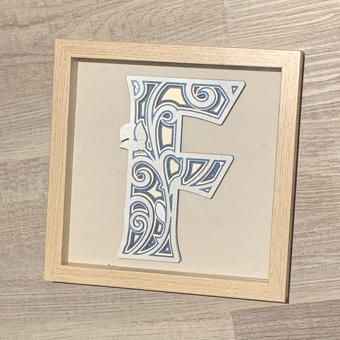 Monogram Layered SVG Letter F - Etsy