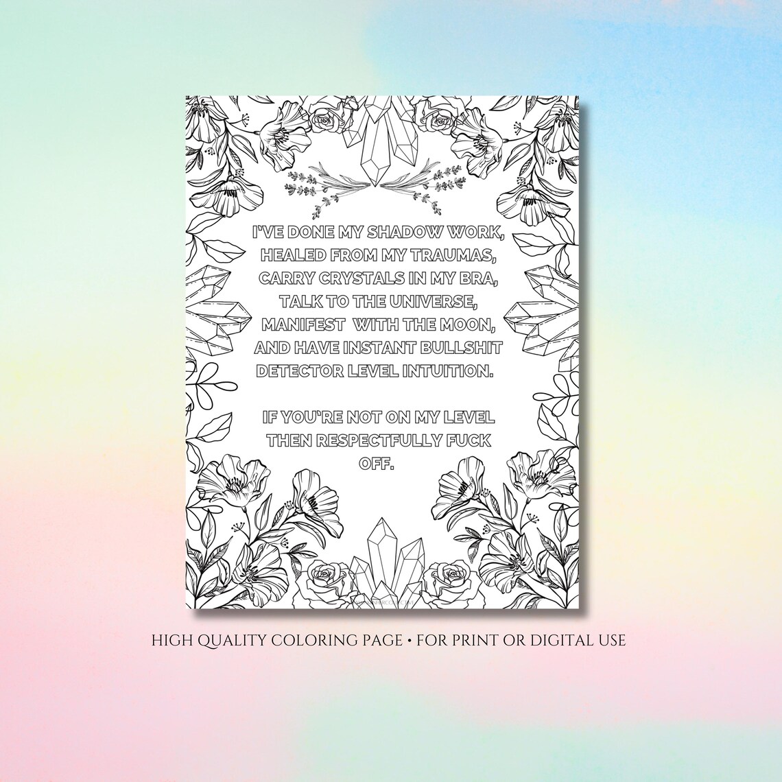 Generational Curse Breaker Coloring Page - Witchy Coloring Page ...