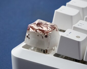 Artisan Keycap Purple and White Keycap Keycap Handmade OEM Back Lit OEM ...