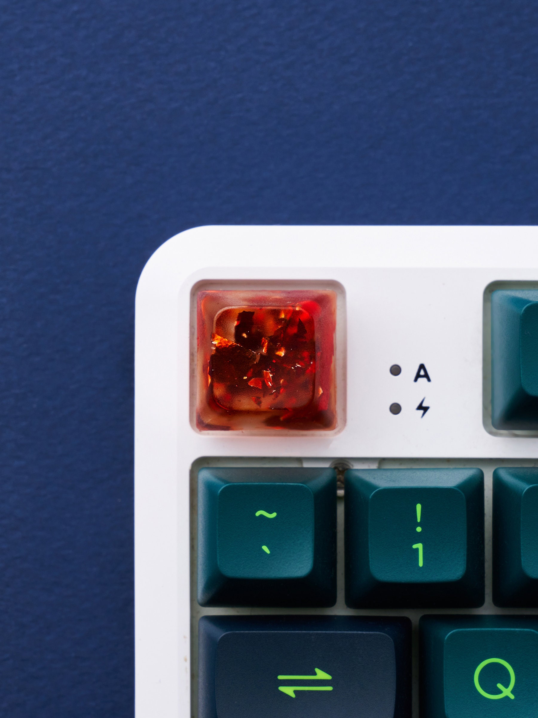 Artisan Keycap, Keycap, Red Frosted Keycap , Keycap Handmade SA Keycaps ...