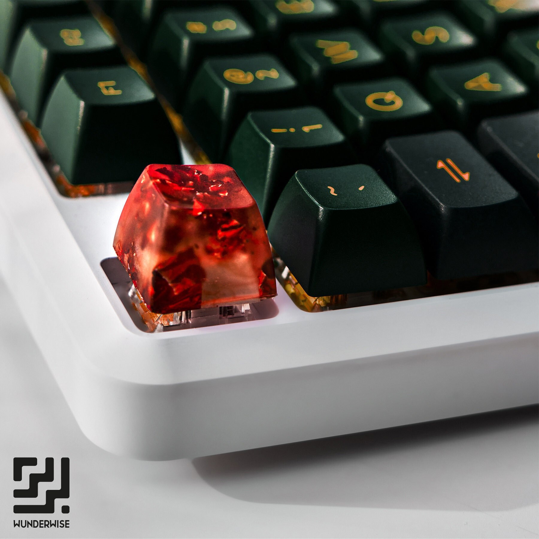 Artisan Keycap, Keycap, Red Frosted Keycap , Keycap Handmade SA Keycaps ...