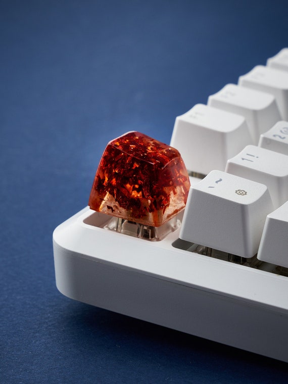 Artisan Keycap Ruby Keycap Keycap Handmade SA Keycaps for - Etsy