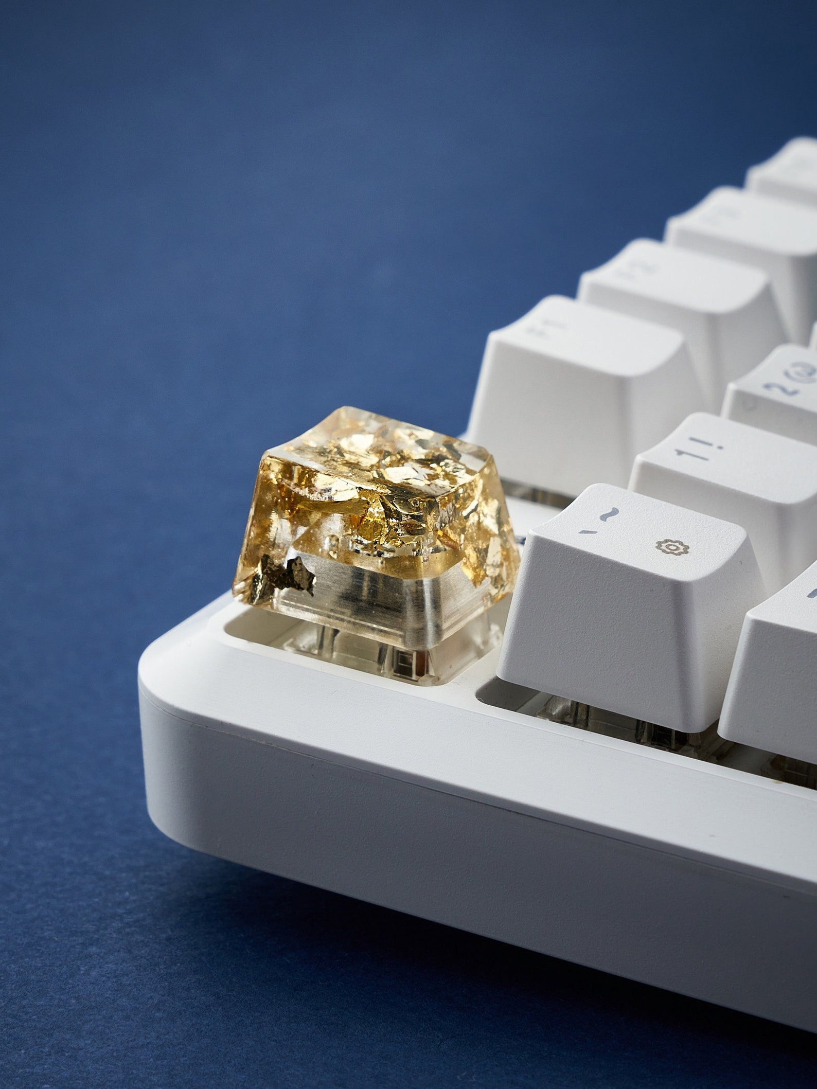 Artisan Keycap, Gold Keycap , Keycap Handmade OEM Back Lit OEM Profile ...