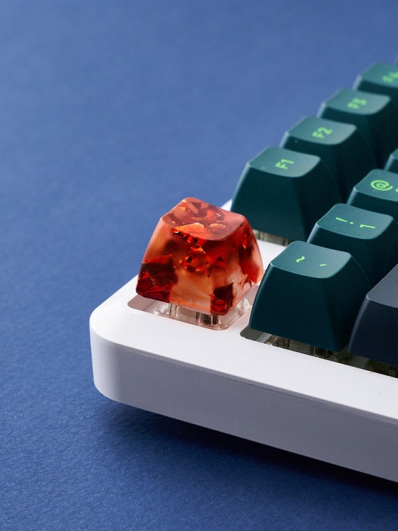 Artisan Keycap Keycap Red Frosted Keycap Keycap Handmade - Etsy