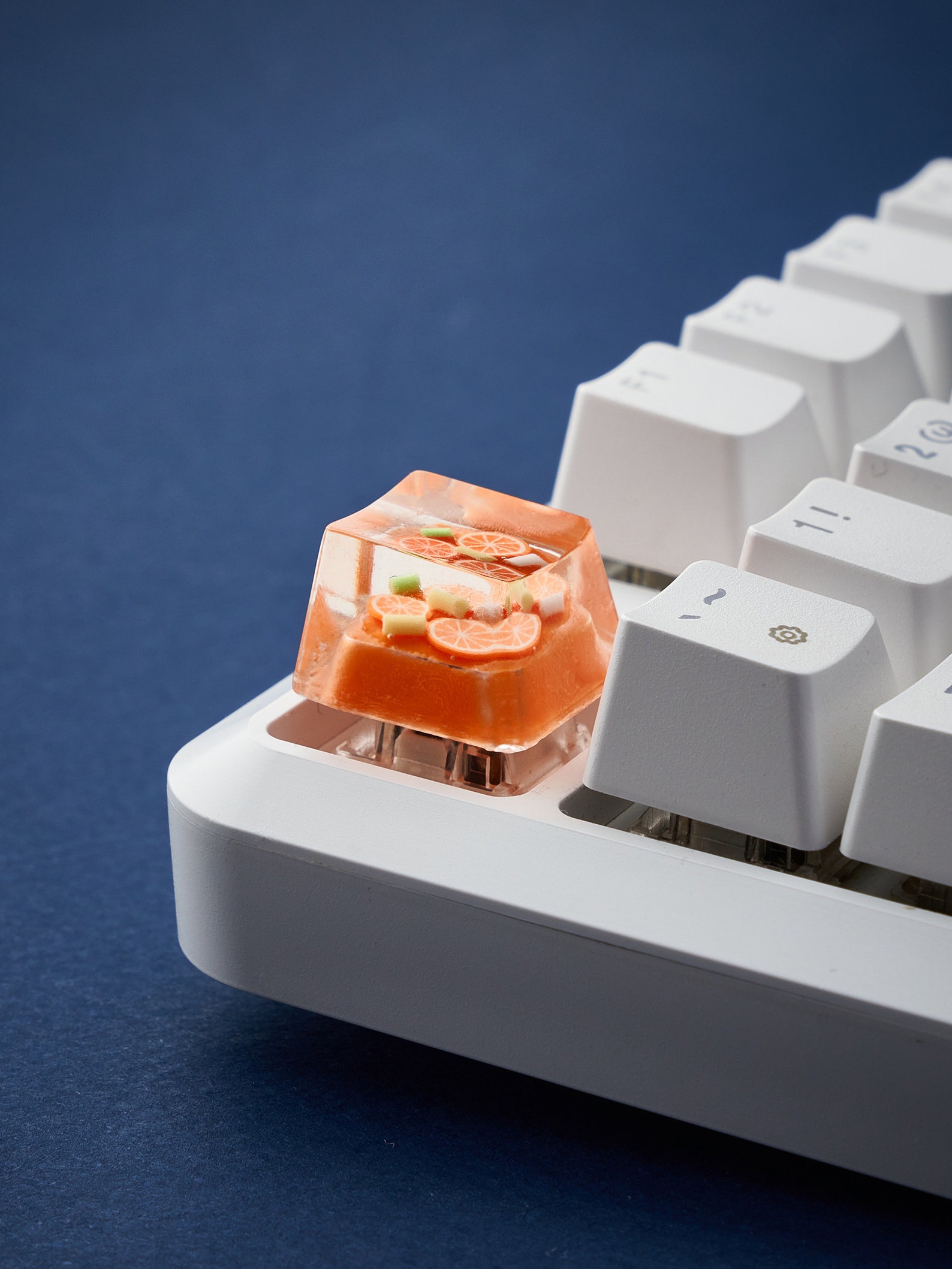 Artisan Keycap, Orange Keycap , Keycap Handmade OEM Back Lit OEM ...