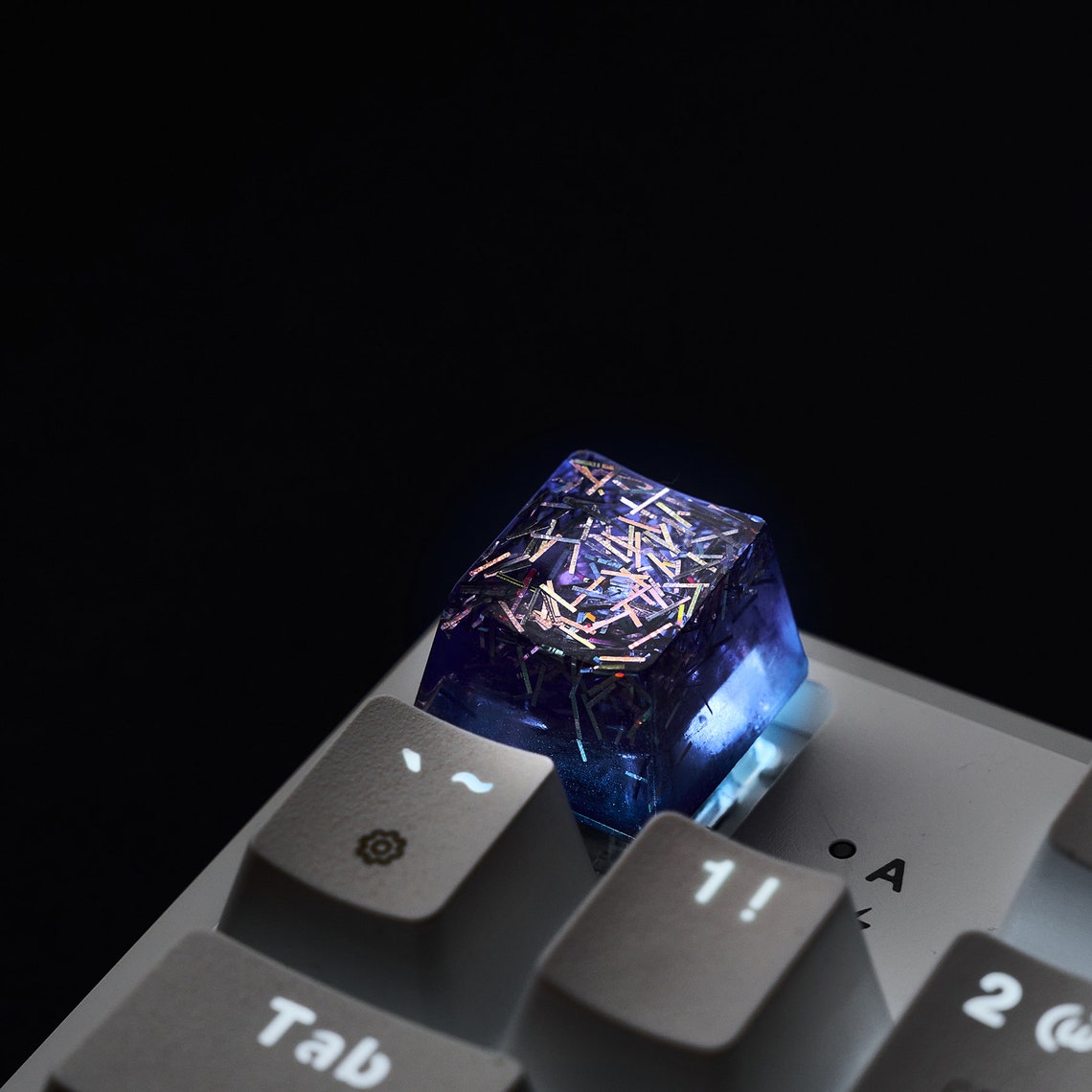 Artisan Keycap Purple Hologram Keycap Keycap Handmade OEM - Etsy