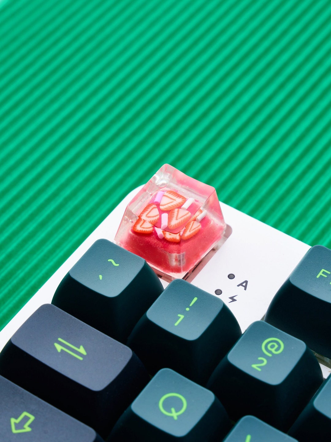Artisan Keycap, Strawberry Keycap , Keycap Handmade OEM Back Lit OEM ...