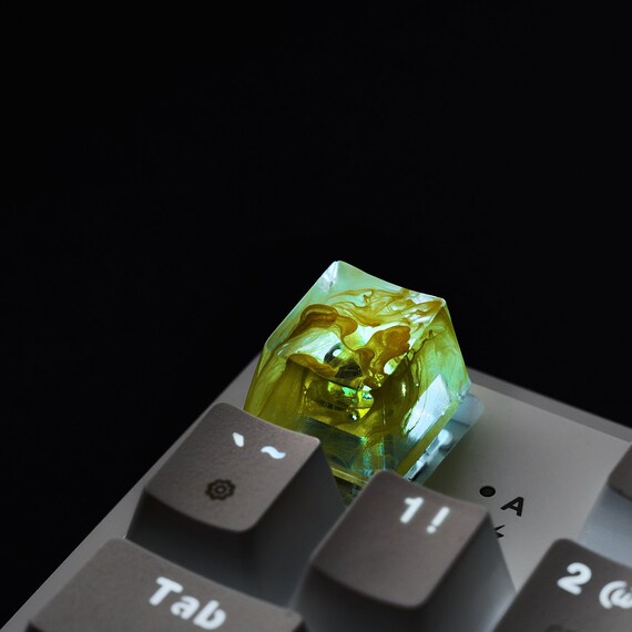 Artisan Keycap Yellow Detailed Keycap Keycap Handmade OEM - Etsy