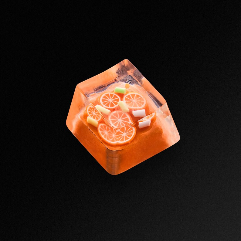 Artisan Keycap, Orange Keycap , Keycap Handmade OEM Back Lit OEM ...