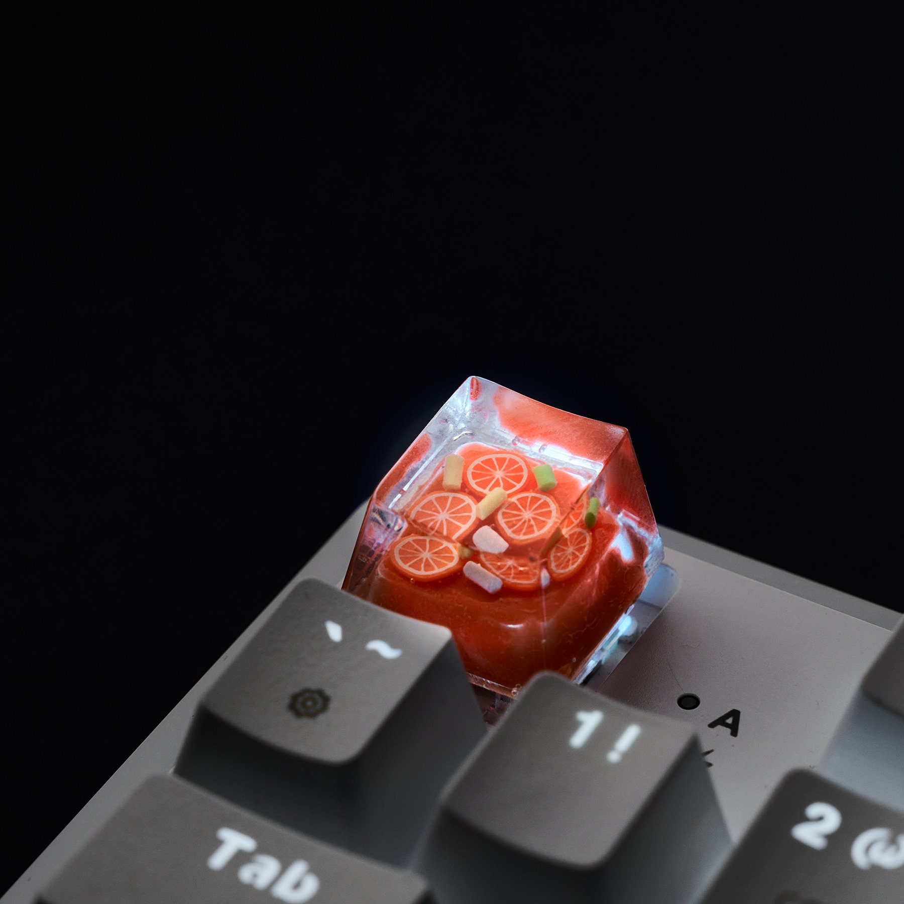 Artisan Keycap, Orange Keycap , Keycap Handmade OEM Back Lit OEM ...