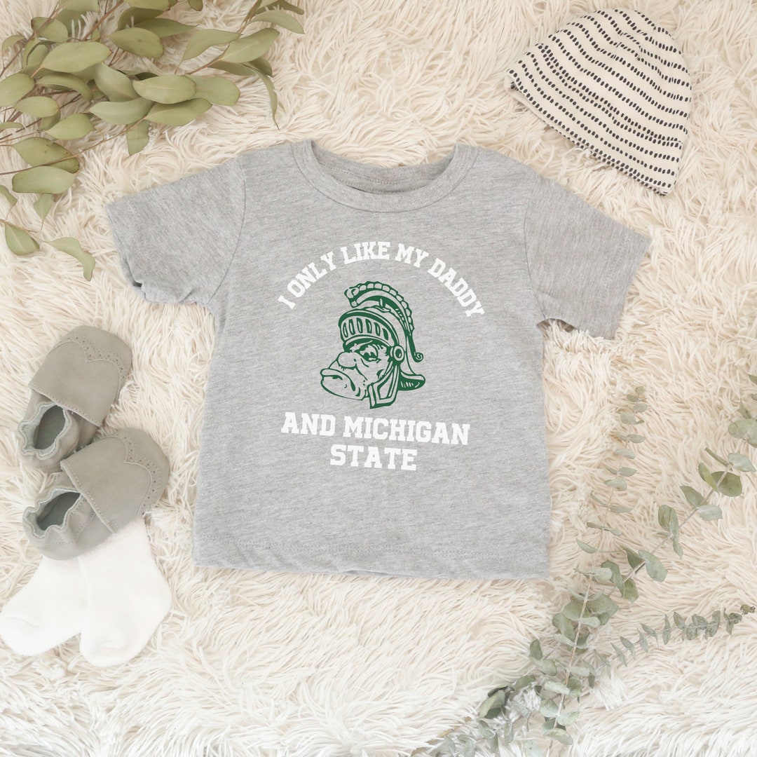 Michigan State Baby Gear, Michigan State Dad, MSU Spartans Baby Tshirt ...