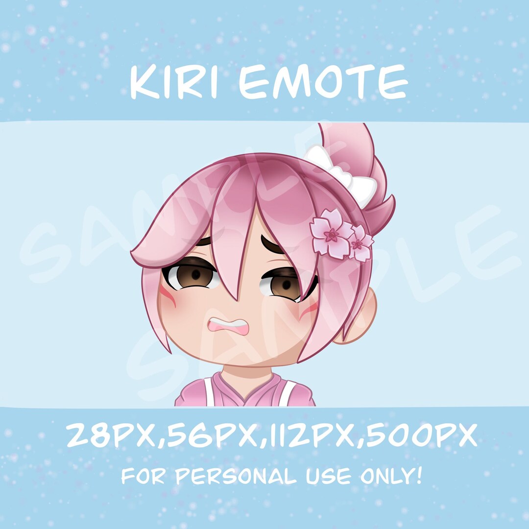 Kiri Sakura Disgust Emote - Etsy