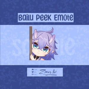 Bailu Peek Emote - Etsy