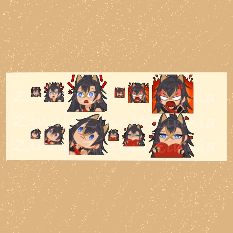 Dehya Genshin Emote Pack. Twitch/discord - Etsy