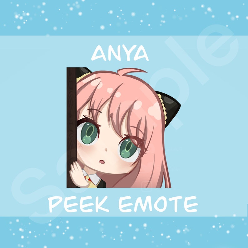 Anya Peek Emote - Etsy