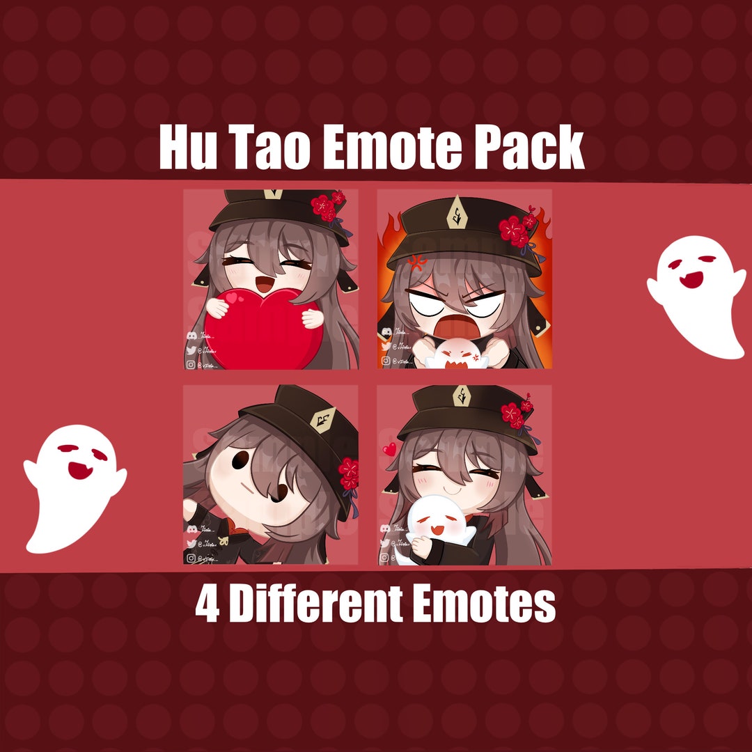 Hu Tao Emote Pack - Etsy