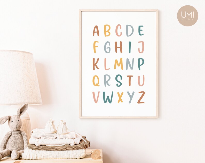 Educational Wall Art Alphabet Poster Classroom Posters - Etsy