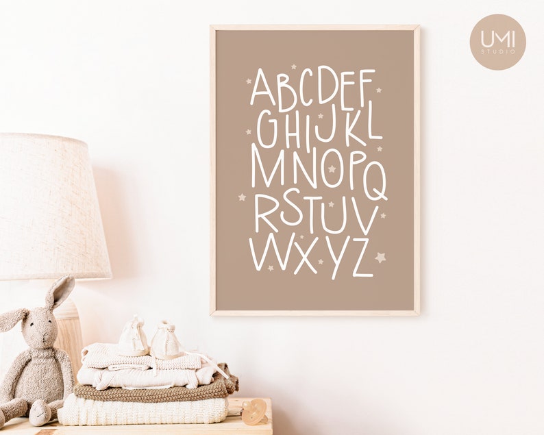 Educational Wall Art Alphabet Poster Classroom Posters - Etsy