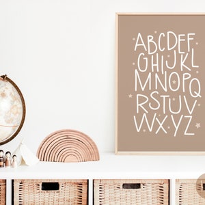 Educational Wall Art Alphabet Poster Classroom Posters - Etsy