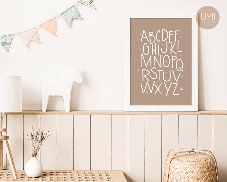 Educational Wall Art Alphabet Poster Classroom Posters - Etsy