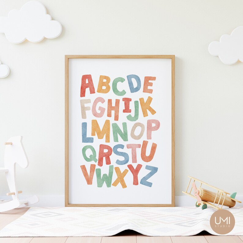 Educational Wall Art, Alphabet Poster, Classroom Posters, Homeschool ...