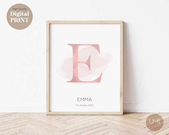 Custom Initial Print Name Printable Personalized Name Print - Etsy