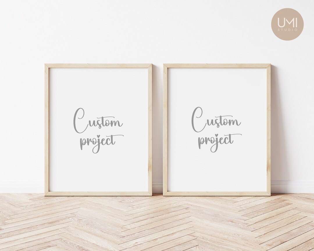 Custom Project, 2 Posters, Custome Colors, Nursery Poster - Etsy