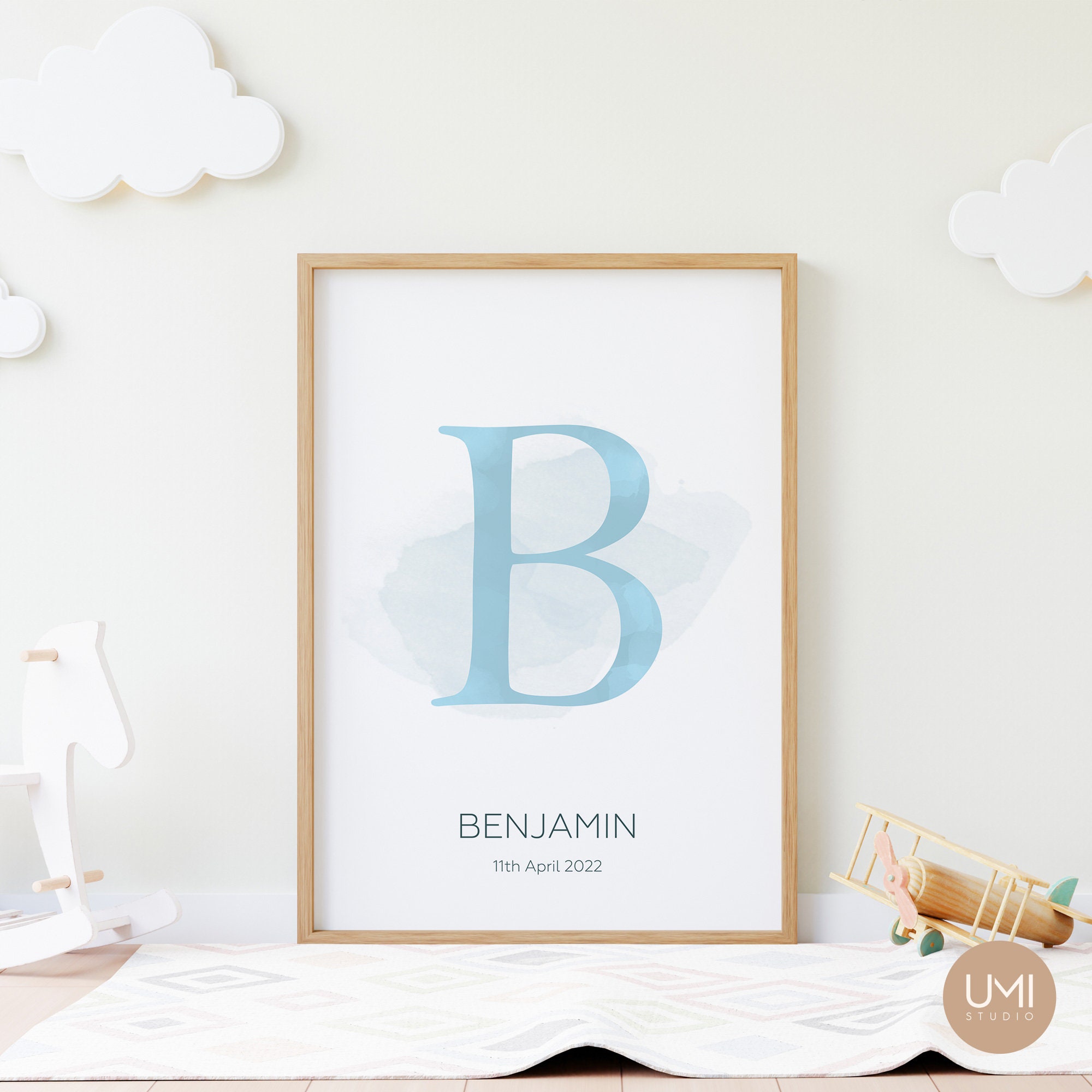 Custom Initial Print, Name Printable, Personalized Name Print ...