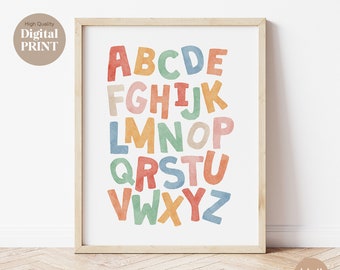 Educational Wall Art, Alphabet Poster, Classroom Posters, Homeschool ...