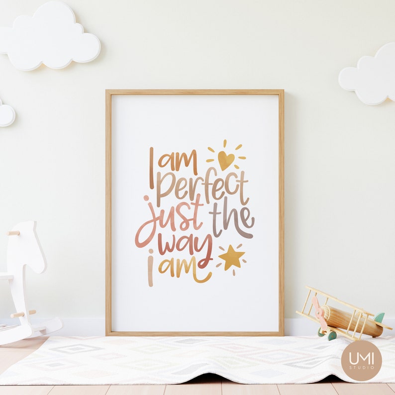 Affirmations Print for Kids, Inspirational Nursery Decor (digital ...