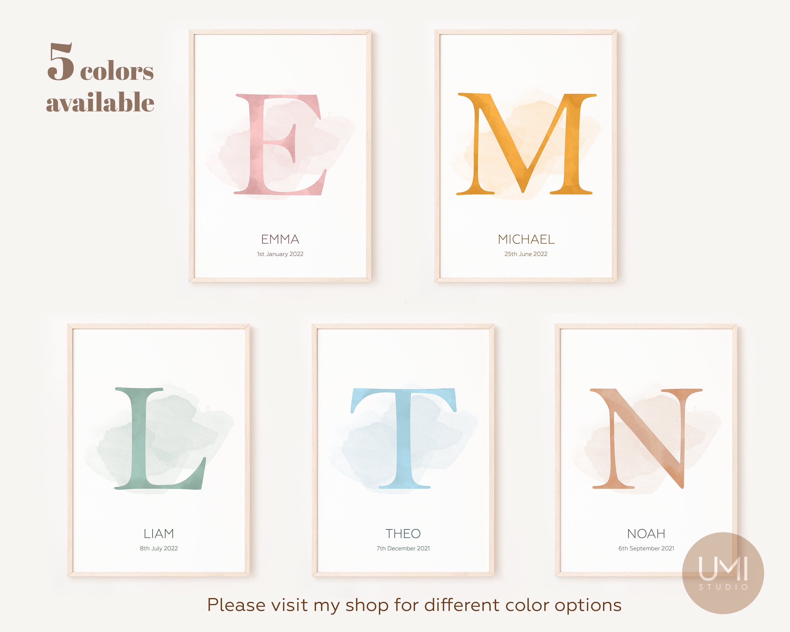 Custom Initial Print Name Printable Personalized Name Print - Etsy
