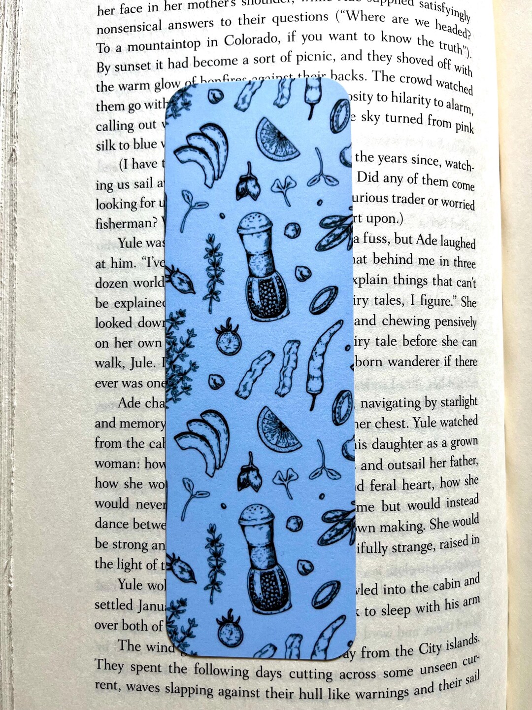 Food Sketch Illustrated Bookmark | Black Pepper, Citrus, Peppers ...