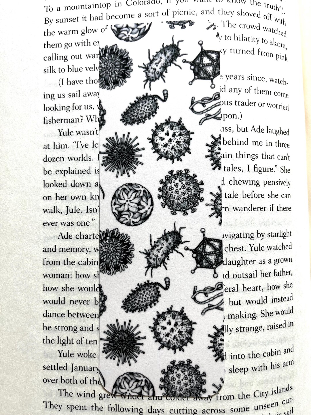 Bacteria Sketch Illustrated Bookmark | Science-inspired Microbiology ...