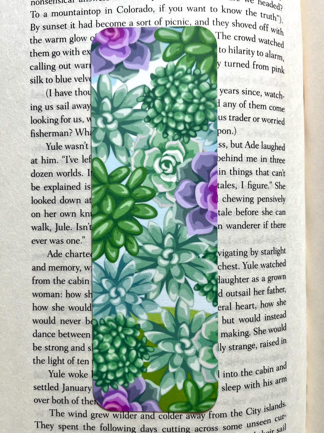 Illustrated Succulents Bookmark | Botanical Art Bookmark | Plant Lover ...