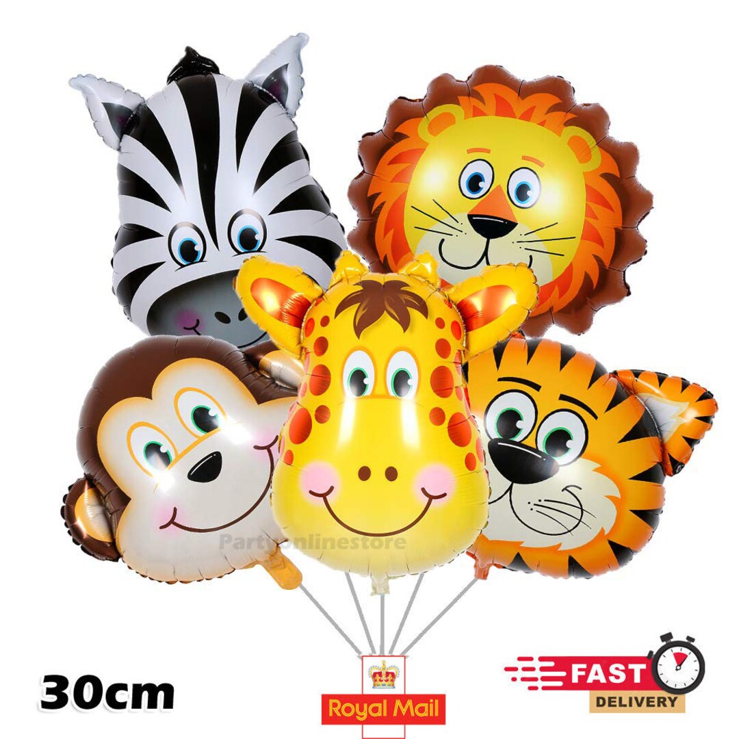 Jungle Animal Balloons Birthday Party Safari Animal Theme Balloon ...
