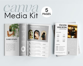 Influencer Media Kit Media Press Kit Rate Sheet for Influencers Blogger ...