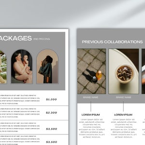 Media Kit Template Influencer Media Kit Media Press Kit Blogger Media ...