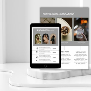 Media Kit Template Influencer Media Kit Media Press Kit Blogger Media ...